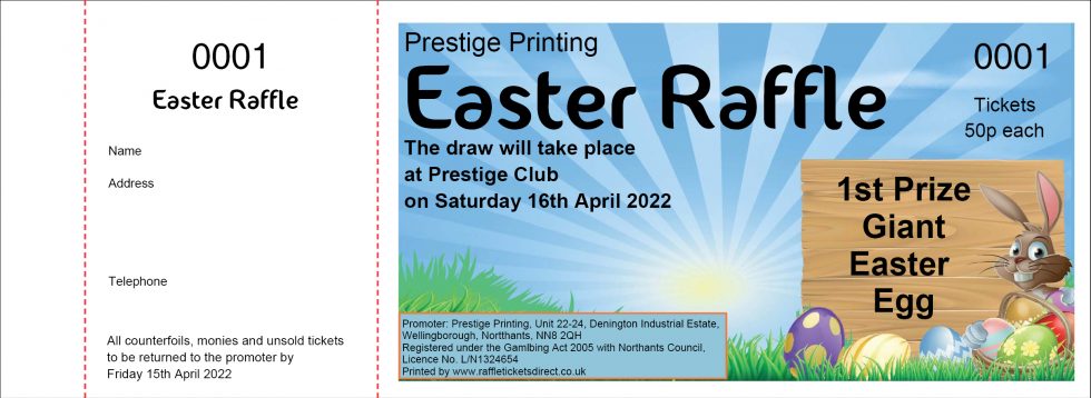 Easter Raffle Tickets | Raffle Tickets Direct