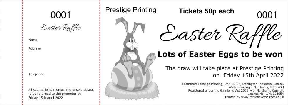 Easter Raffle Tickets | Raffle Tickets Direct