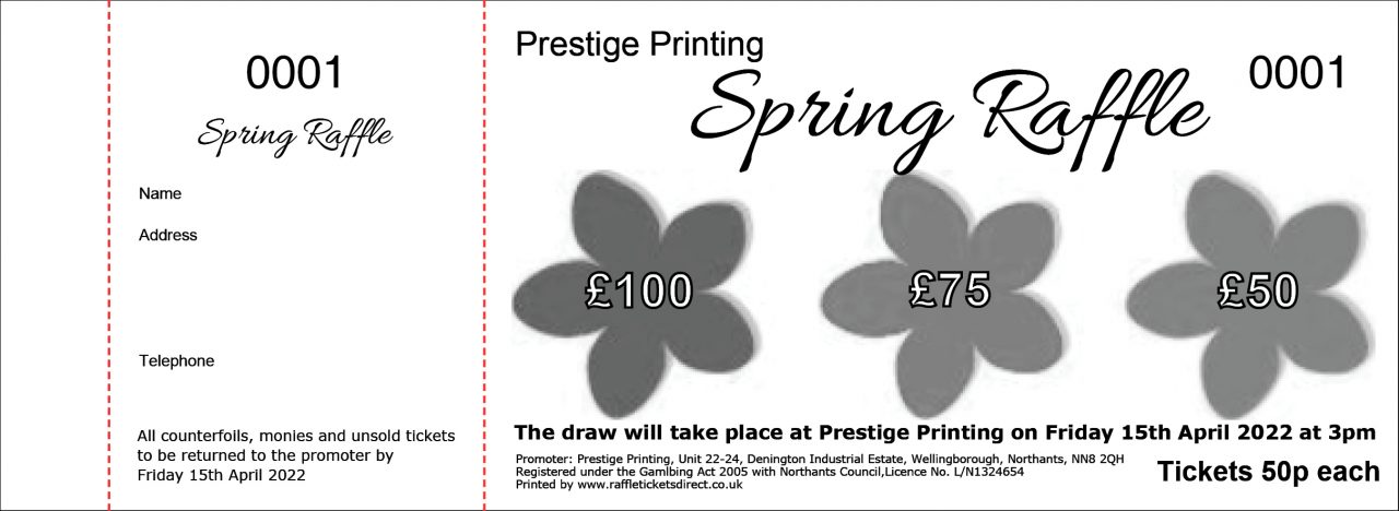 Design Raffle Tickets Online | Raffle Tickets Direct