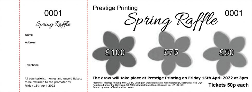 Design Raffle Tickets Online | Raffle Tickets Direct