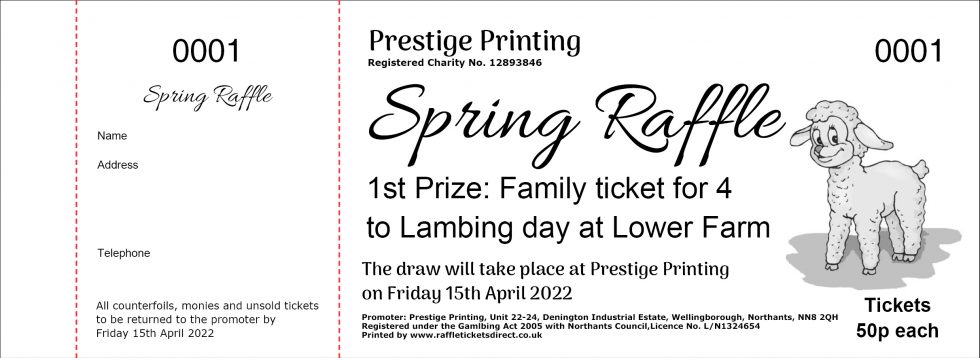 Design Raffle Tickets Online | Raffle Tickets Direct