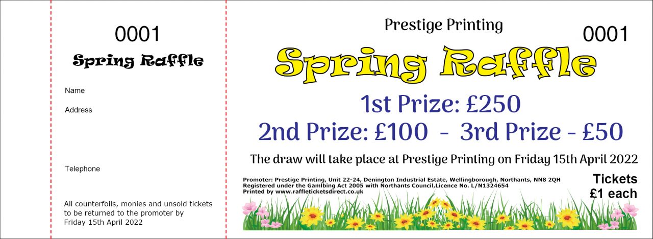 Design Raffle Tickets Online | Raffle Tickets Direct