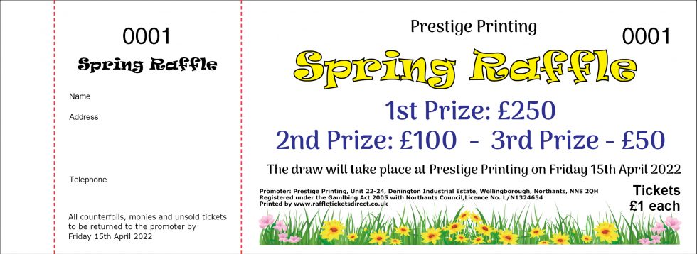 Design Raffle Tickets Online | Raffle Tickets Direct