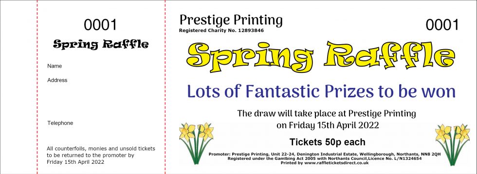 Design Raffle Tickets Online | Raffle Tickets Direct