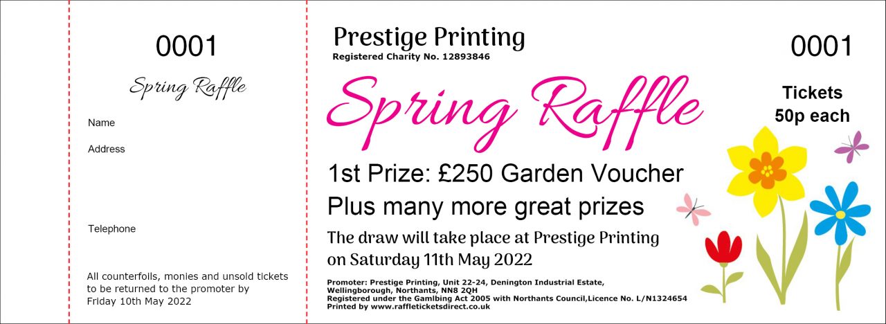 Design Raffle Tickets Online | Raffle Tickets Direct