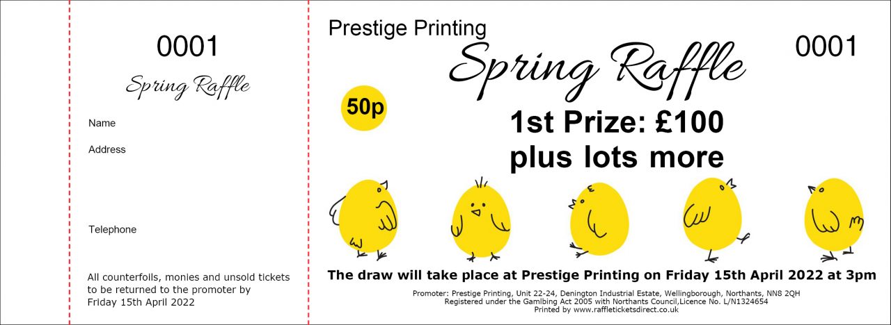 Design Raffle Tickets Online | Raffle Tickets Direct