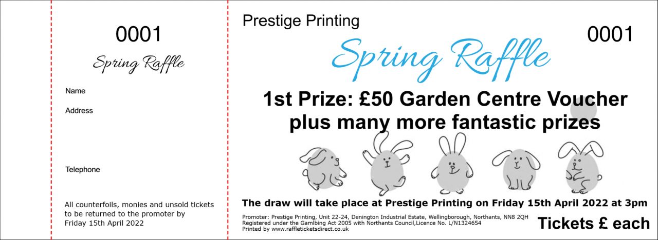 Design Raffle Tickets Online | Raffle Tickets Direct