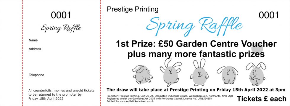 Design Raffle Tickets Online | Raffle Tickets Direct