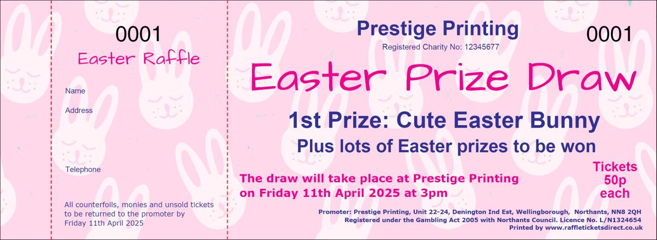 Easter Raffle Tickets | Raffle Tickets Direct