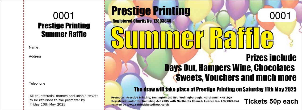 Design Raffle Tickets Online | Raffle Tickets Direct